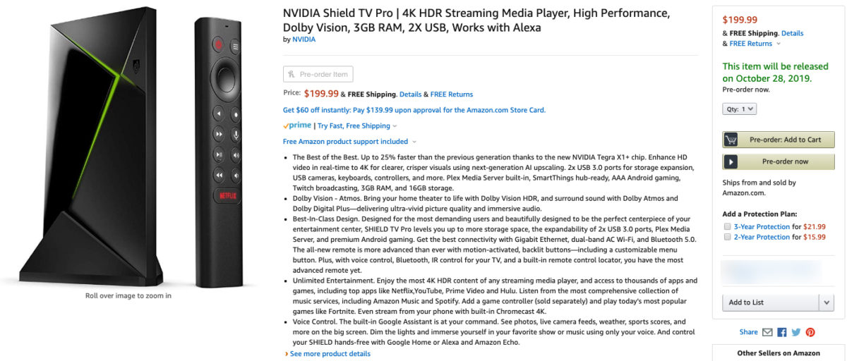Amazon zdradza szczegóły techniczne i cenę NVIDIA Shield TV Pro ...